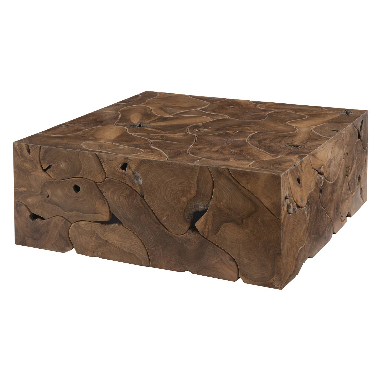 Teak Slice Square Coffee Table | Phillips Collection | Rypen