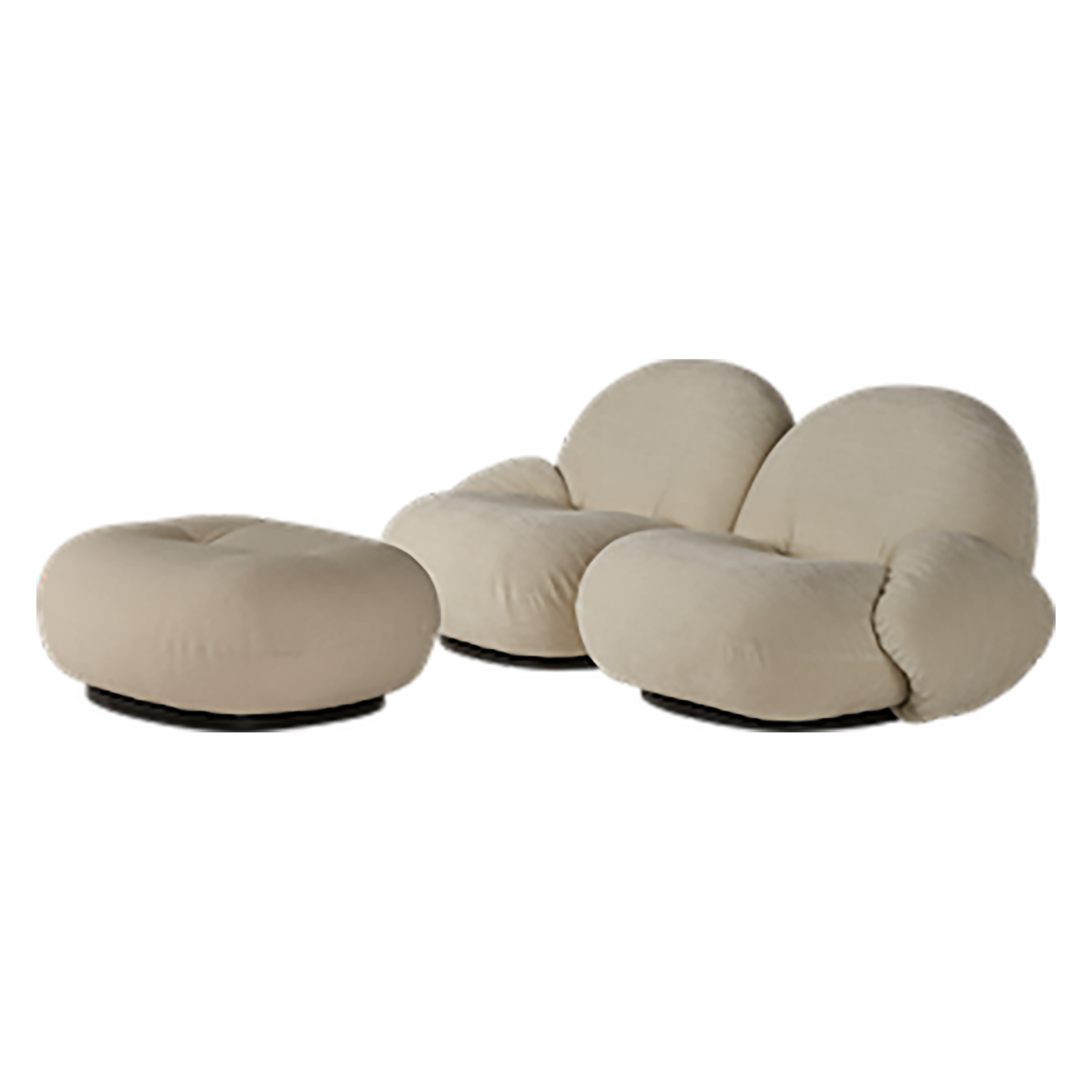 Pacha Sofa - 2-Seater w. Armrests and Ottoman | Gubi | Rypen