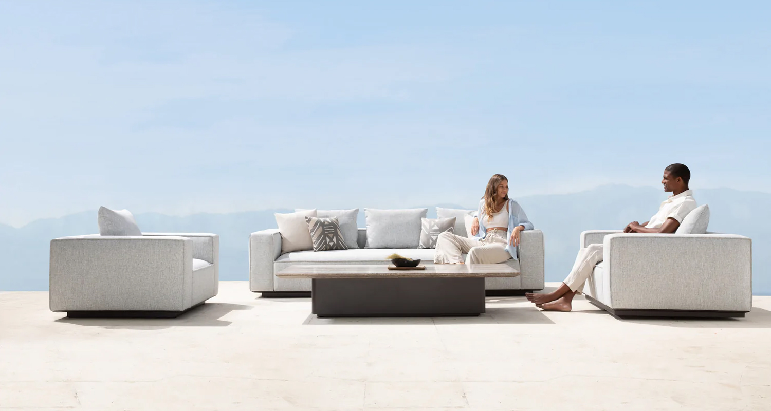 Santorini Teak Outdoor Corner Sofa Module | Harbour Outdoor | Rypen