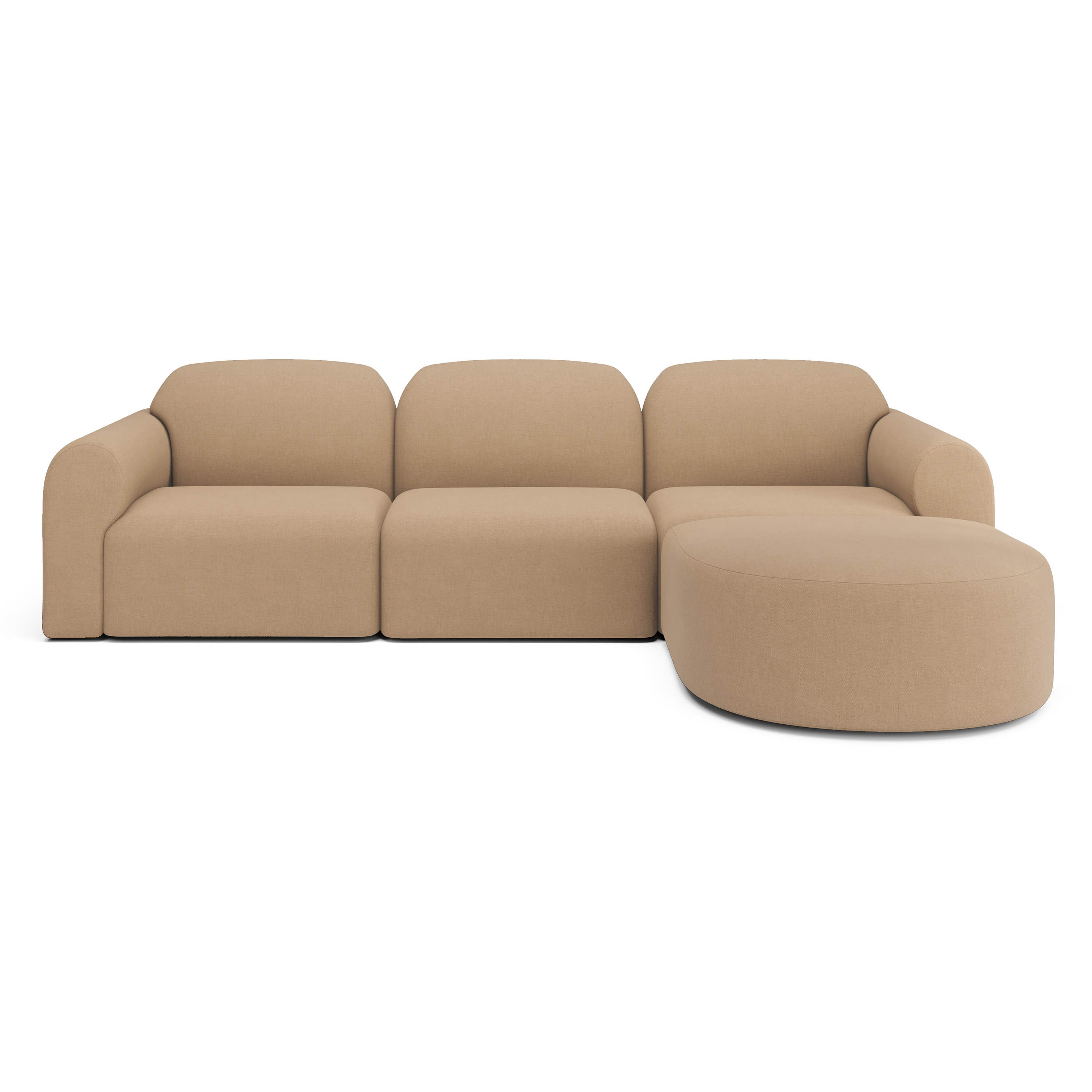 Bulky Modular Sofa Set - 3 Seater w. Footstool | Ethnicraft | Rypen