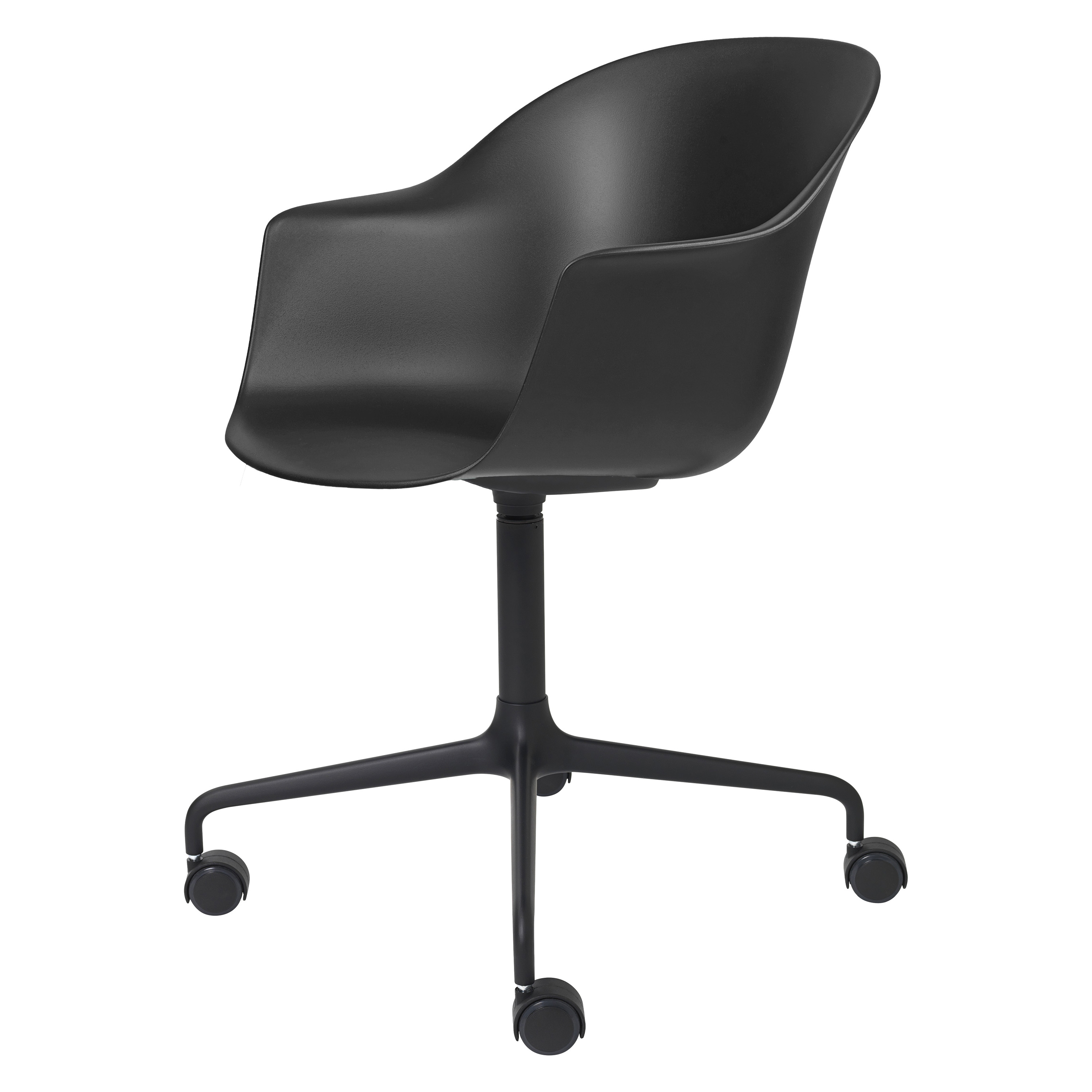 Bat Meeting Chair - Un-Upholstered, Height Adjustable 4-Star Base w ...